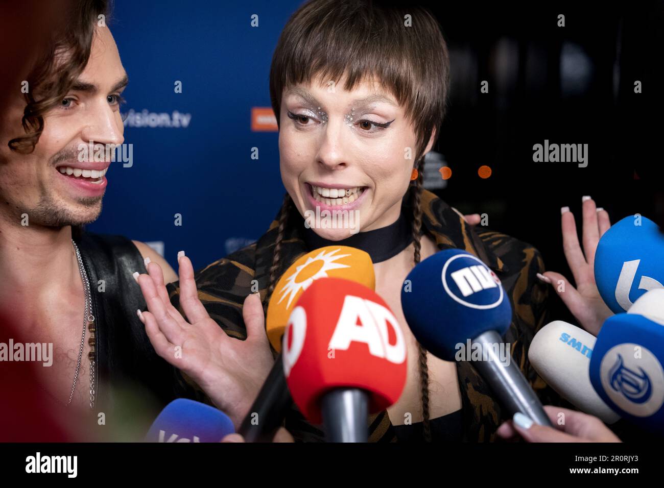 Liverpool, UK. 10th May, 2023. LIVERPOOL - Mia Nicolai and Dion Cooper ...