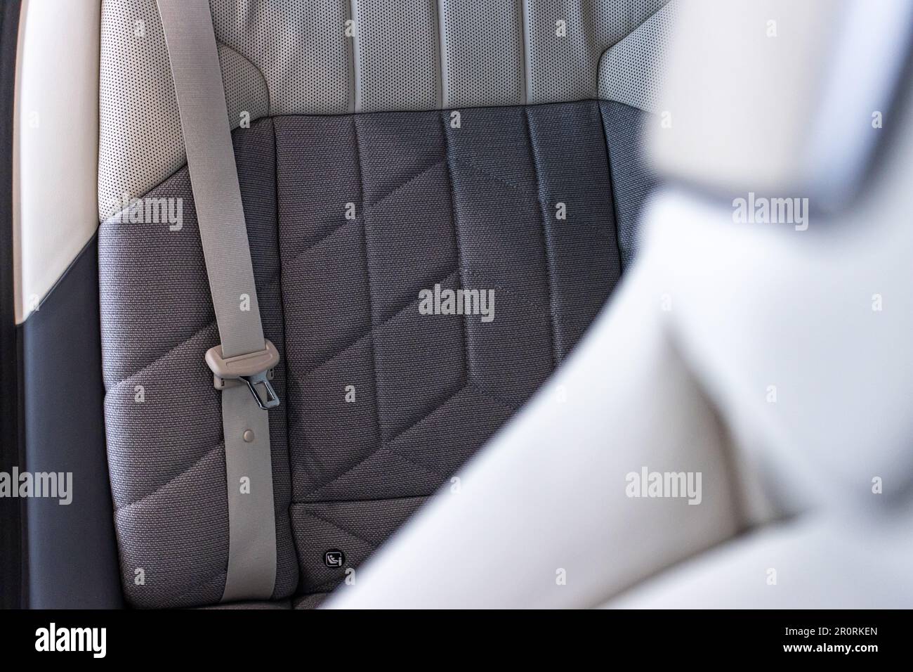 Rear Seat Detail Photo of 2023 BMW i7 Vehicle Stock Photo - Alamy