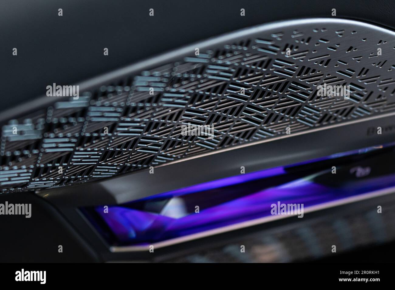 Interior Lighting and Pattern Detail inside 2023 BMW i7 Vehicle Stock ...