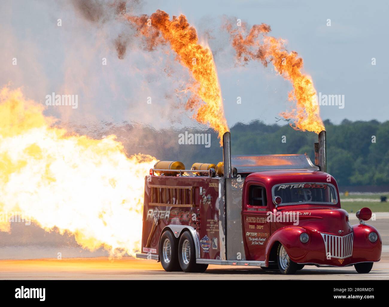 JOINT BASE LANGLEY-EUSTIS, Va. – The Aftershock, a jet powered fire ...