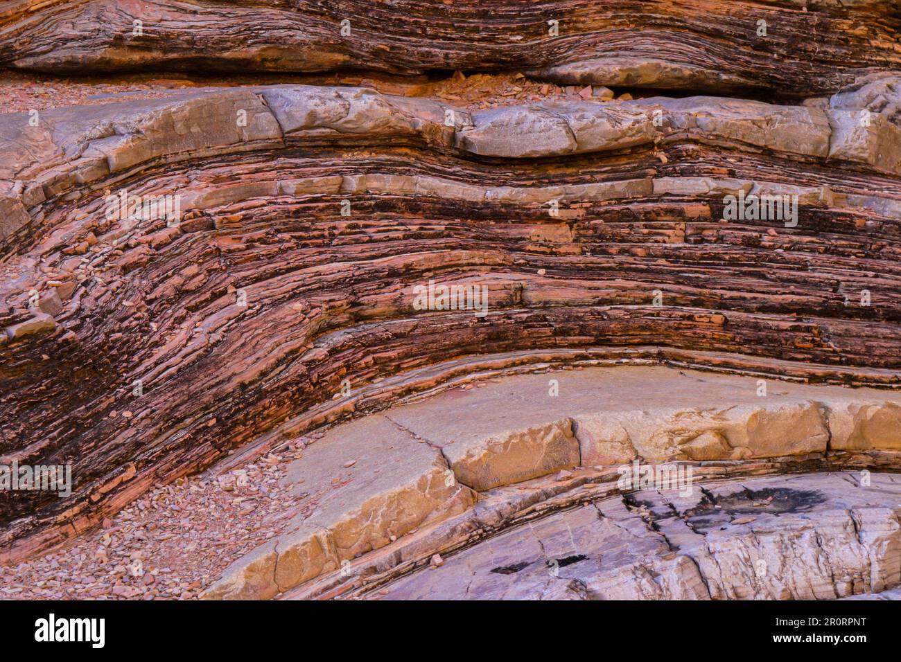 Stratified Canyon Wall at Ernst Tinaja, Big Bend National Park,Texas ...