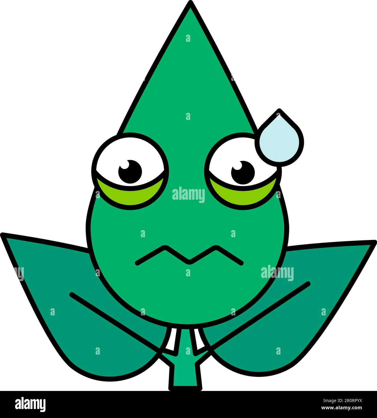 Nervous emoji icon vector vectors hi-res stock photography and images ...