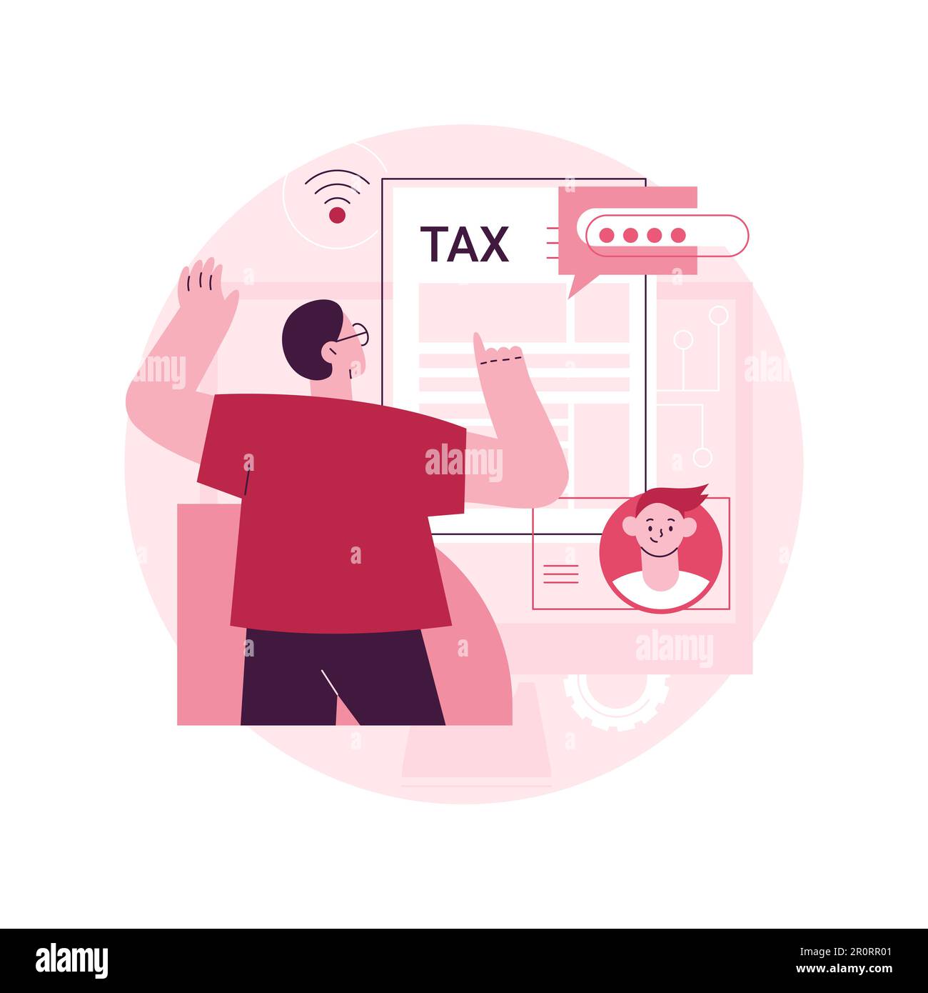 Online filing of tax return Stock Vector Images - Alamy