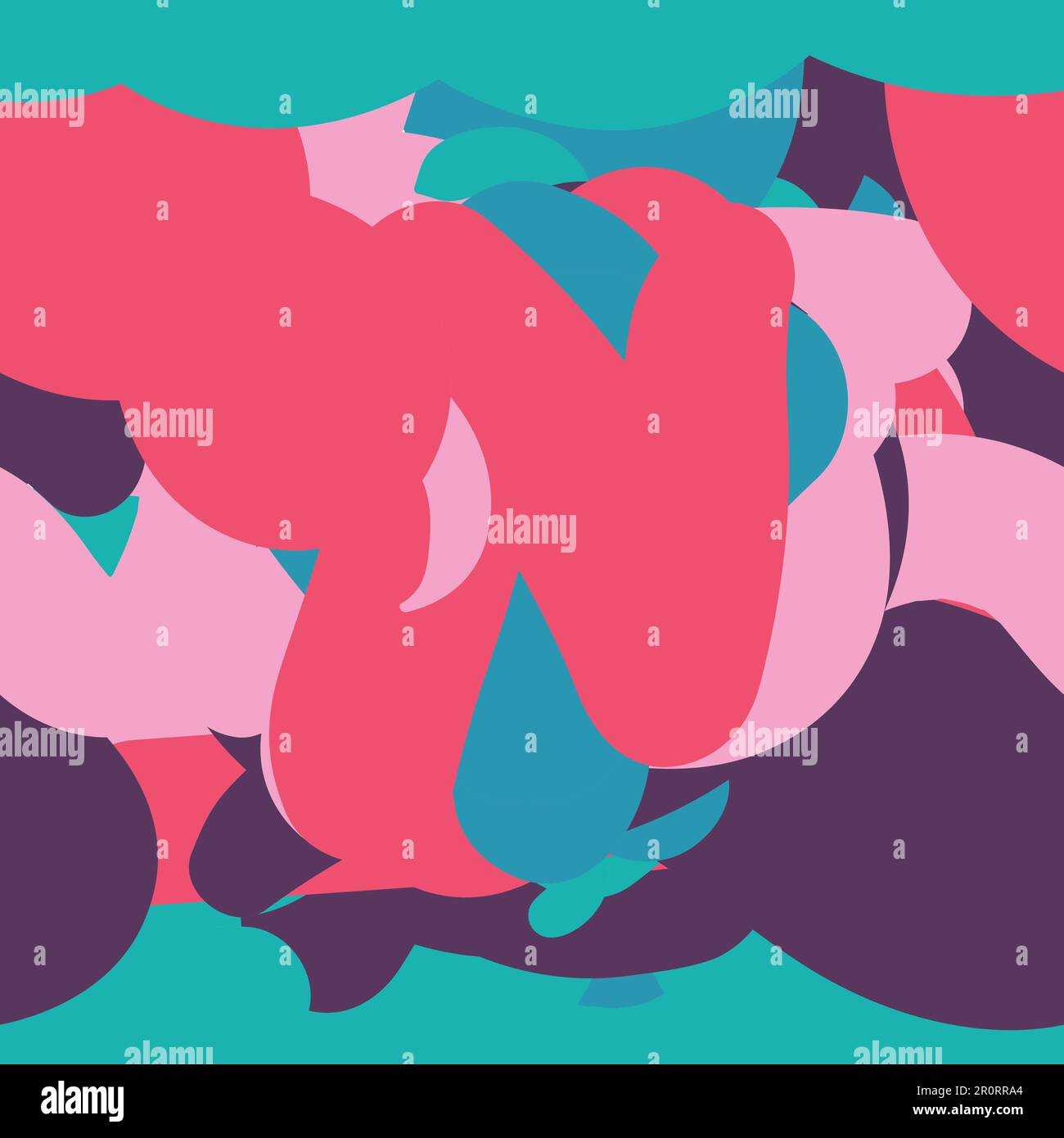 Abstract hand drawn design seamless pattern. Fancy scribbles. Textile ...