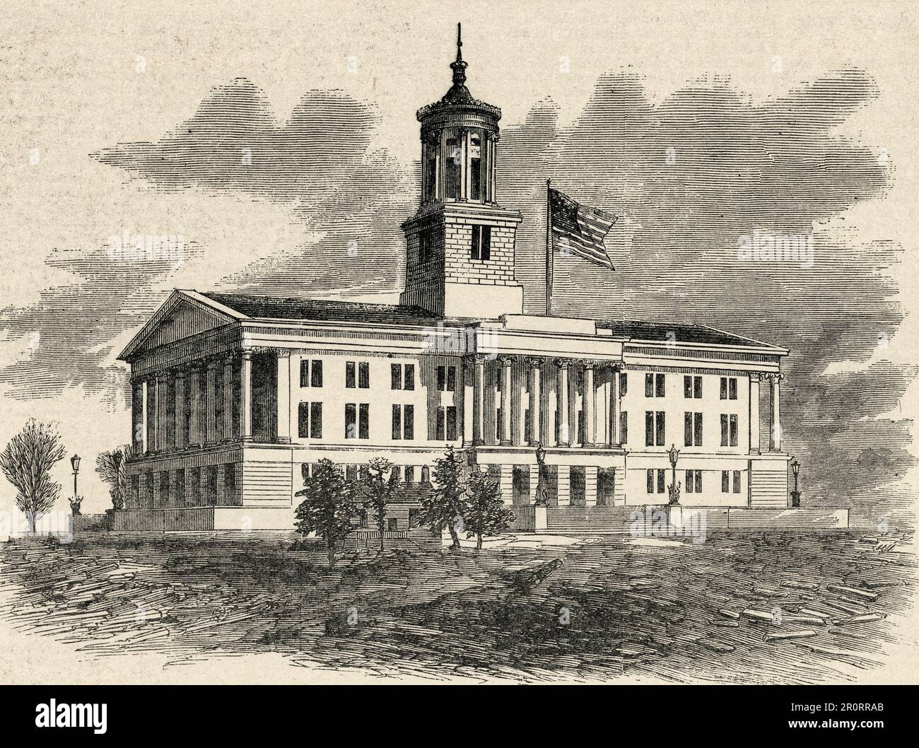 The Capitol at Nashville, Tennessee during the American Civil War, 1862 ...
