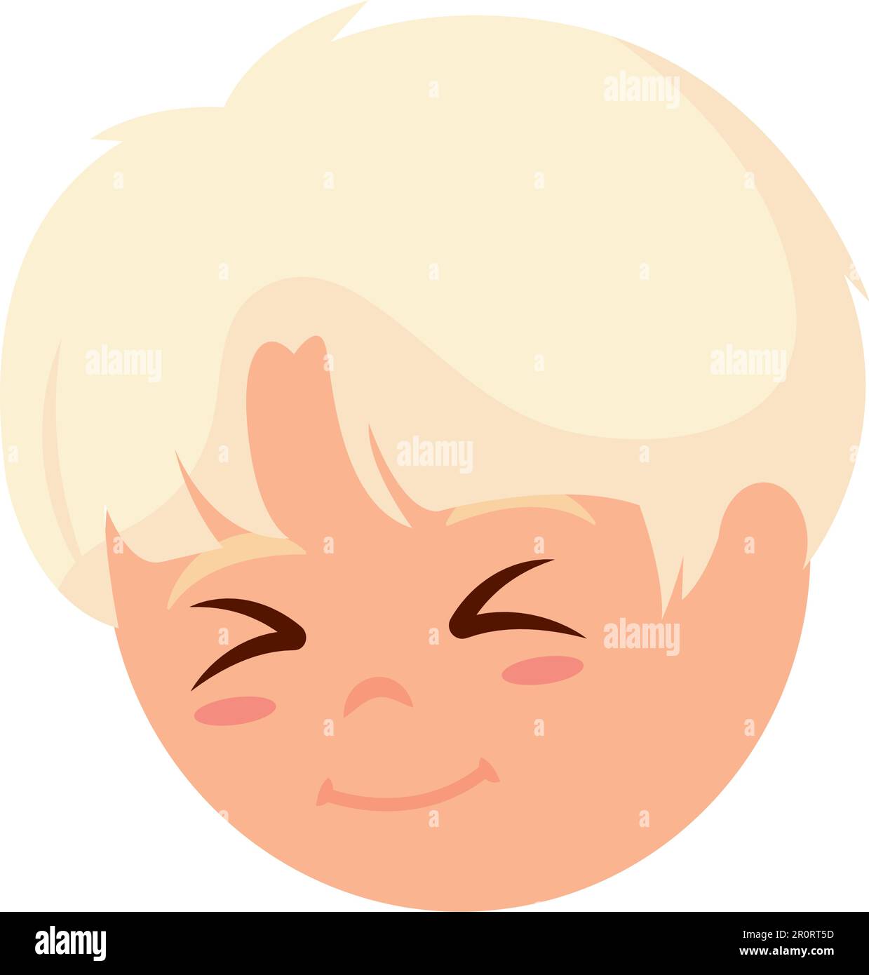 Isolated cute male kid character avatar Vector Stock Vector Image & Art ...