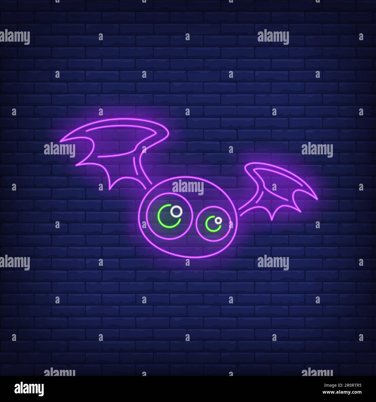 Cute bat neon sign Stock Vector Image & Art - Alamy