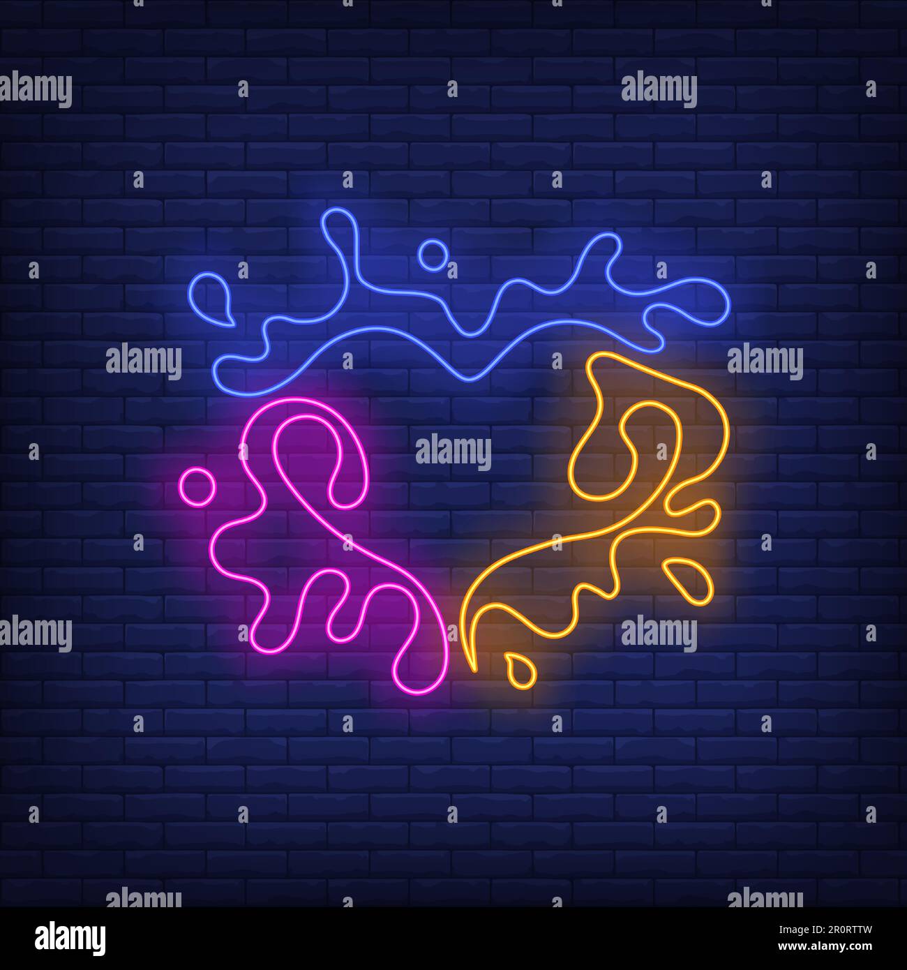 Heart shaped neon sign Stock Vector Images - Alamy