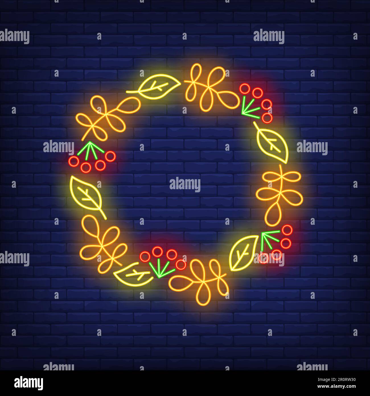 Neon berries Stock Vector Images - Alamy