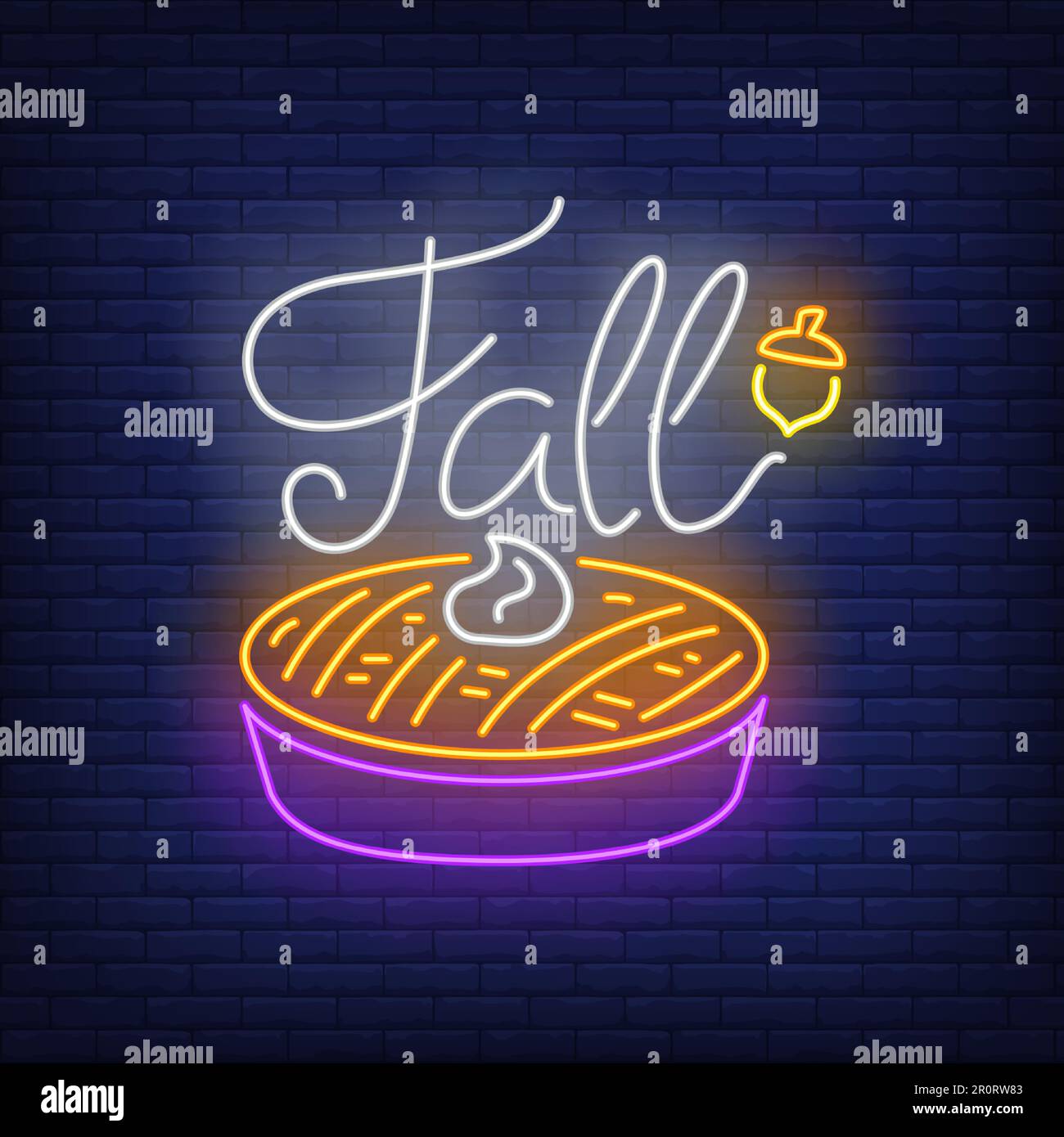 Fall neon sign Stock Vector Image & Art - Alamy