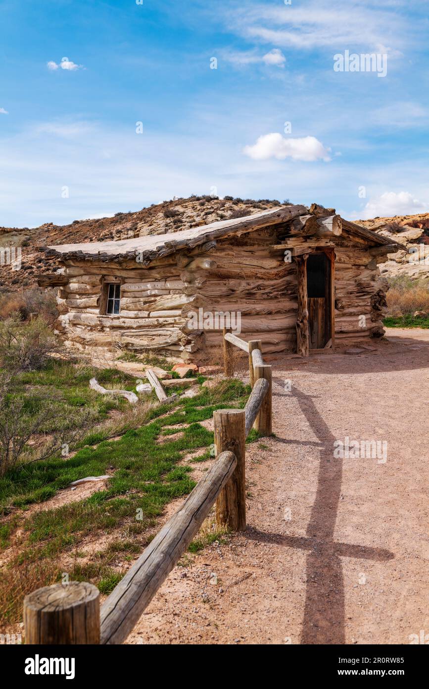 Historic 1800's John Wesley Wolfe ranch; Arches National Park; Utah ...