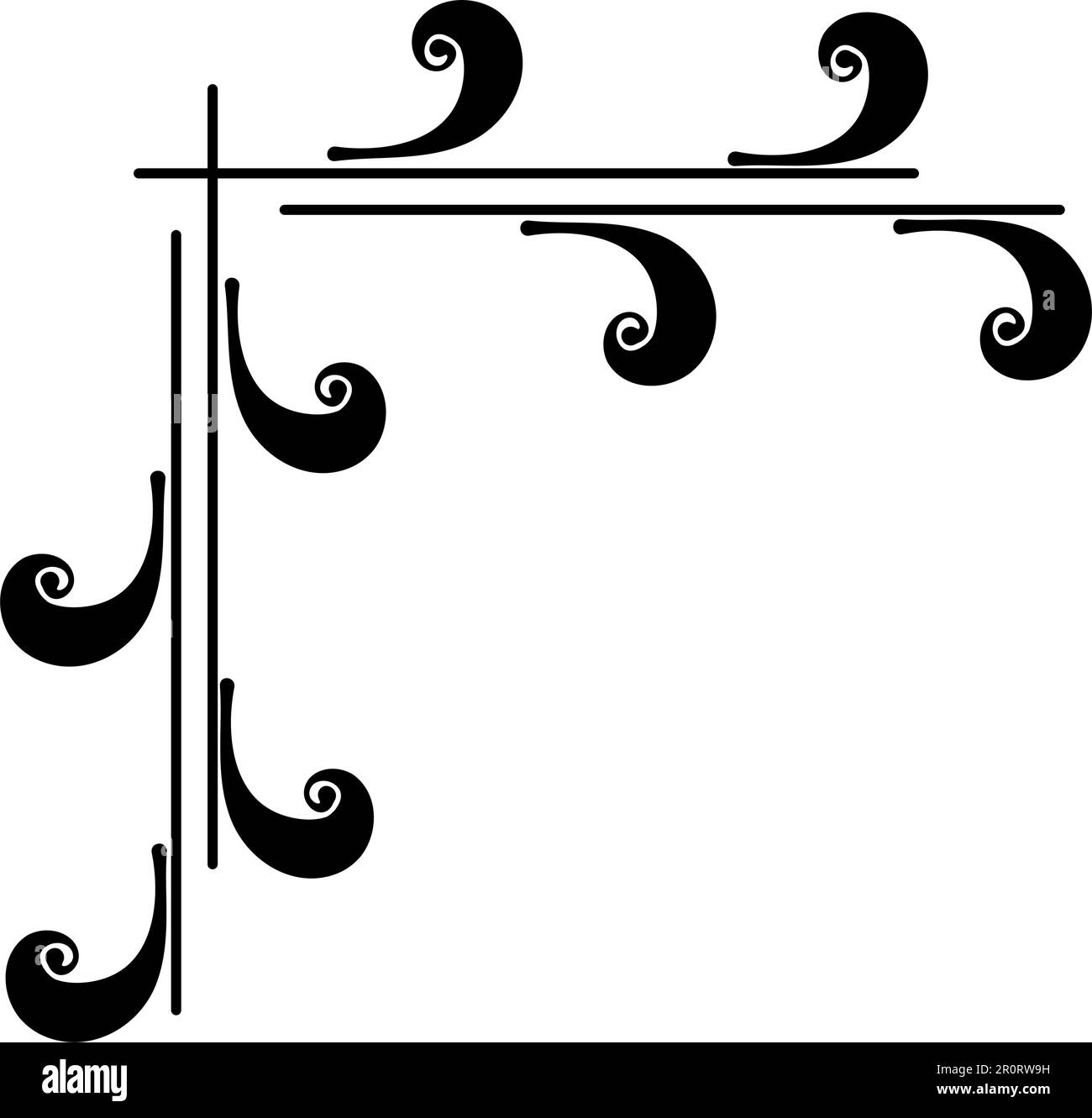 Isolated black border arabesque frame Vector Stock Vector Image & Art ...