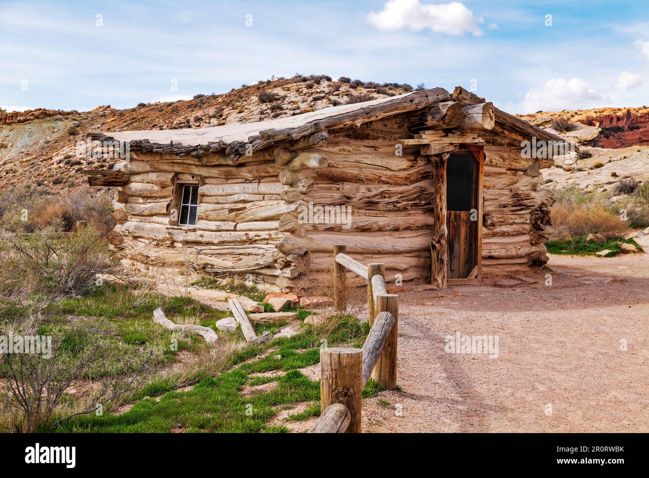 Historic 1800's John Wesley Wolfe ranch; Arches National Park; Utah ...
