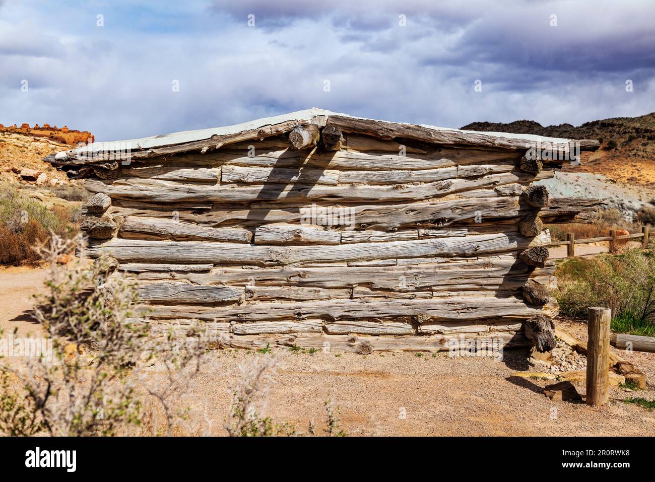Historic 1800's John Wesley Wolfe ranch; Arches National Park; Utah ...