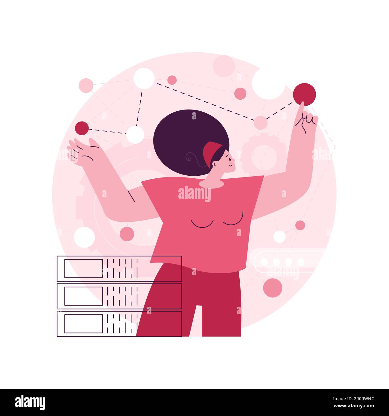 Big Data Visualization Abstract Concept Vector Illustration Big Data Analysis Tool Analytics