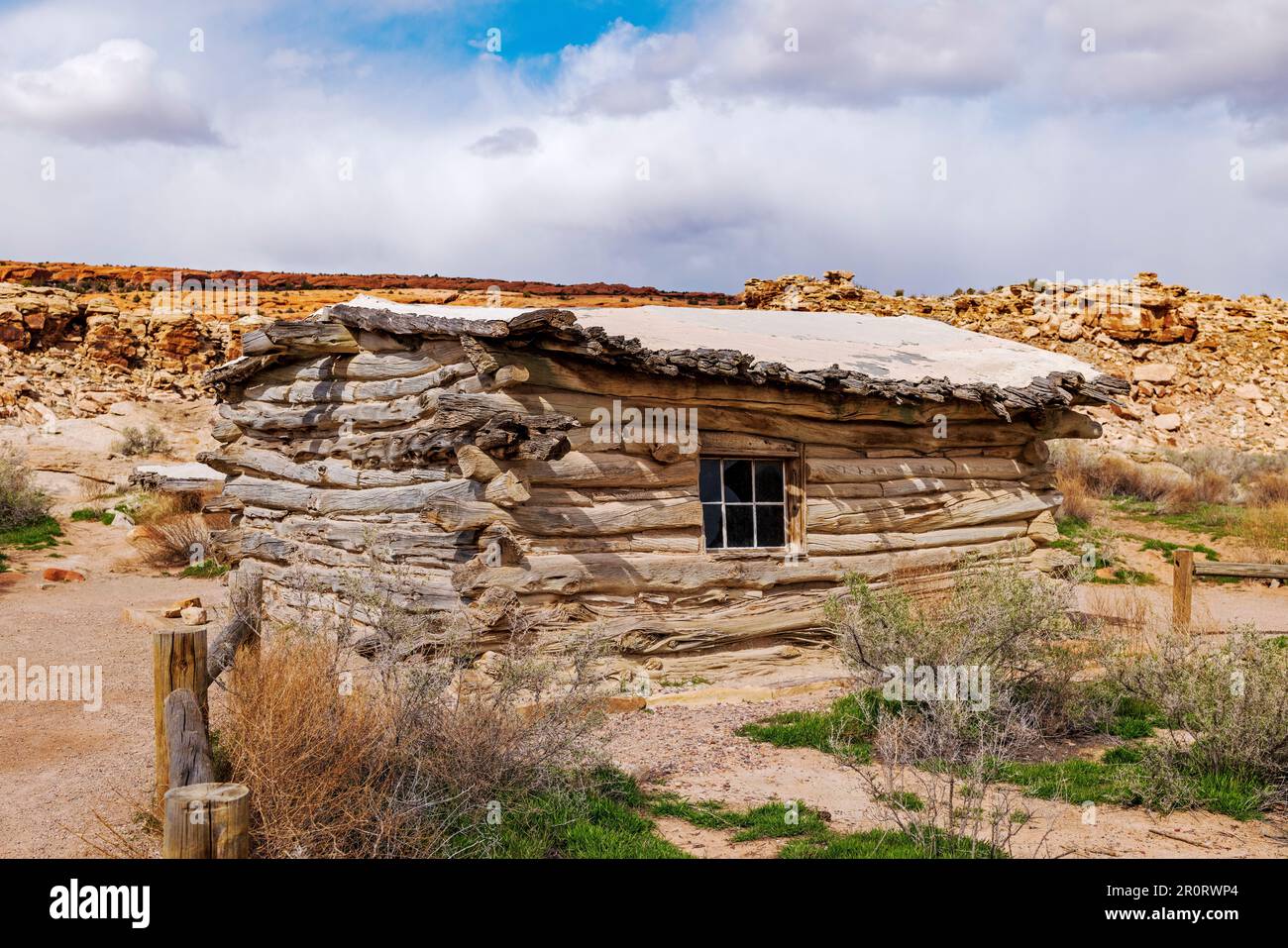 Historic 1800's John Wesley Wolfe ranch; Arches National Park; Utah ...