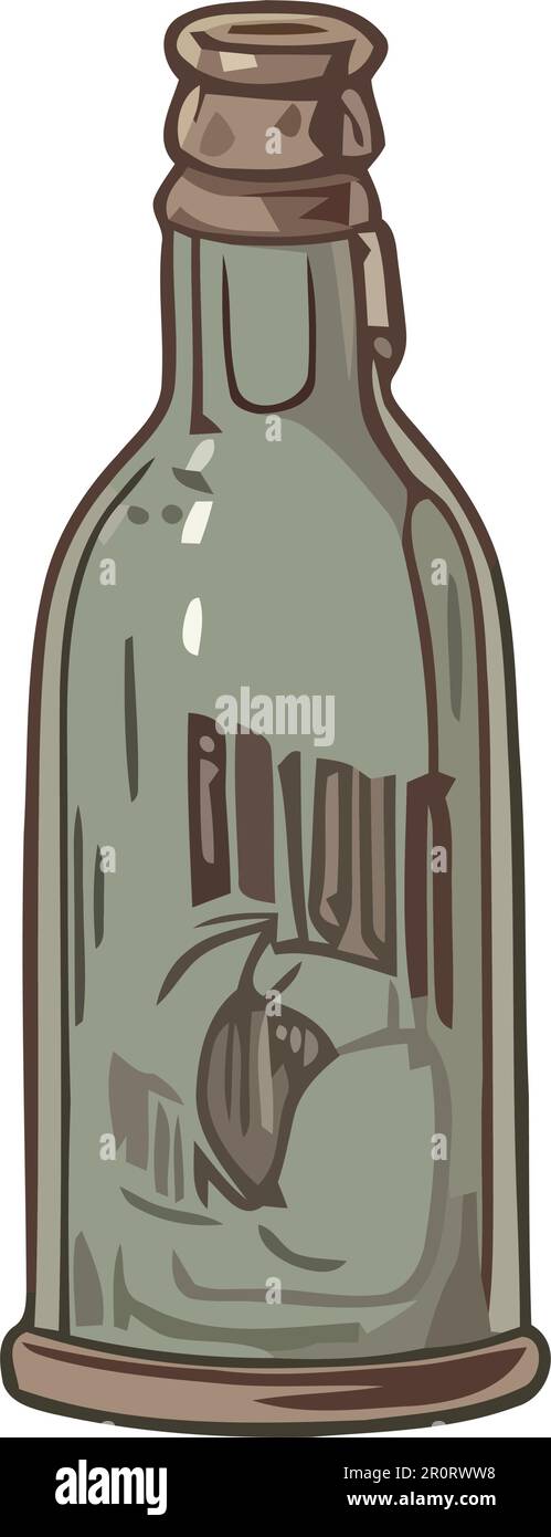 Organic bottle beer label design with hand drawn Stock Vector Image ...