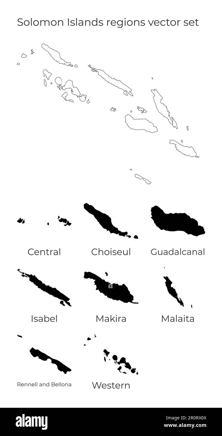 Honiara oceania map infographic hi-res stock photography and images - Alamy