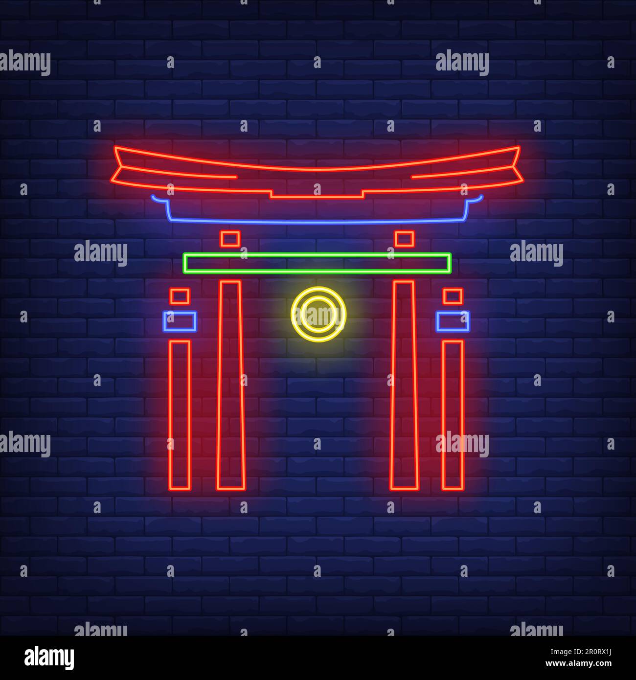 Japanese illuminated Stock Vector Images - Alamy