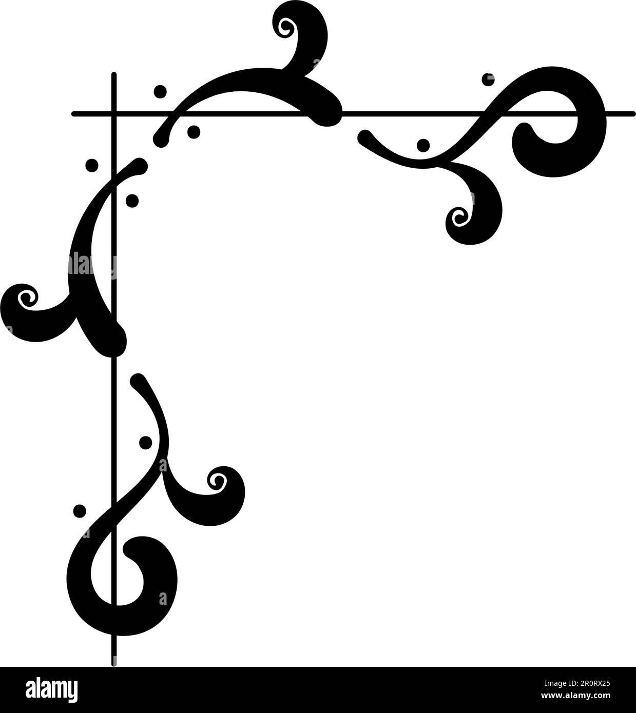 Isolated black border arabesque frame Vector Stock Vector Image & Art ...