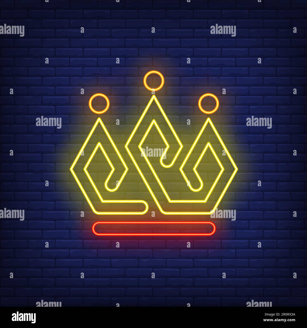 Bright crown neon sign Stock Vector Image & Art - Alamy