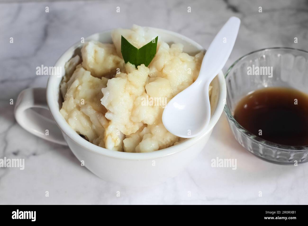 Bubur sumsum. Dessert porridge originating from Java made from rice ...