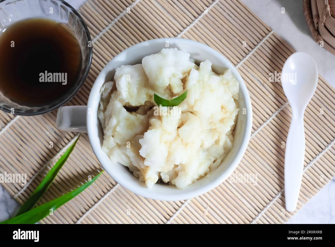 Bubur sumsum. Dessert porridge originating from Java made from rice ...