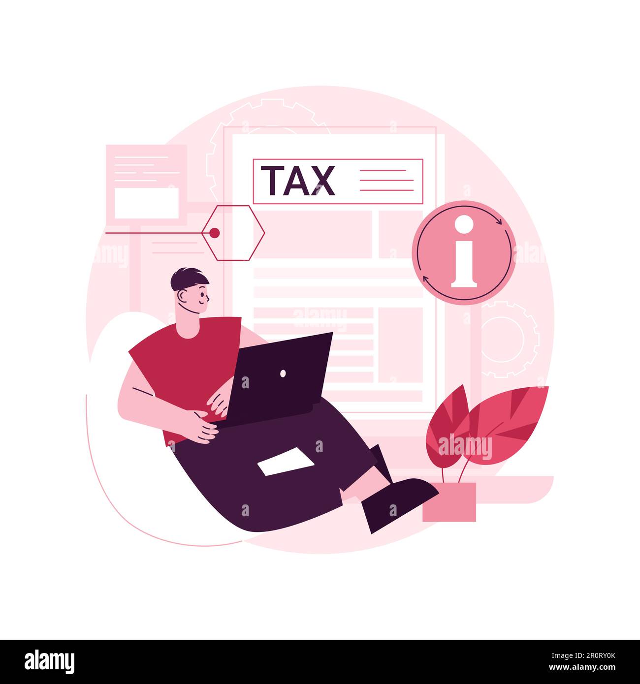 Provide and update your personal information abstract concept vector ...