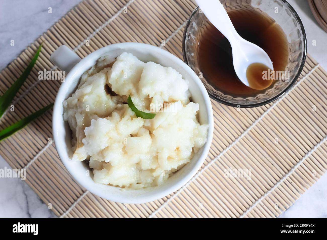 Bubur sumsum. Dessert porridge originating from Java made from rice ...