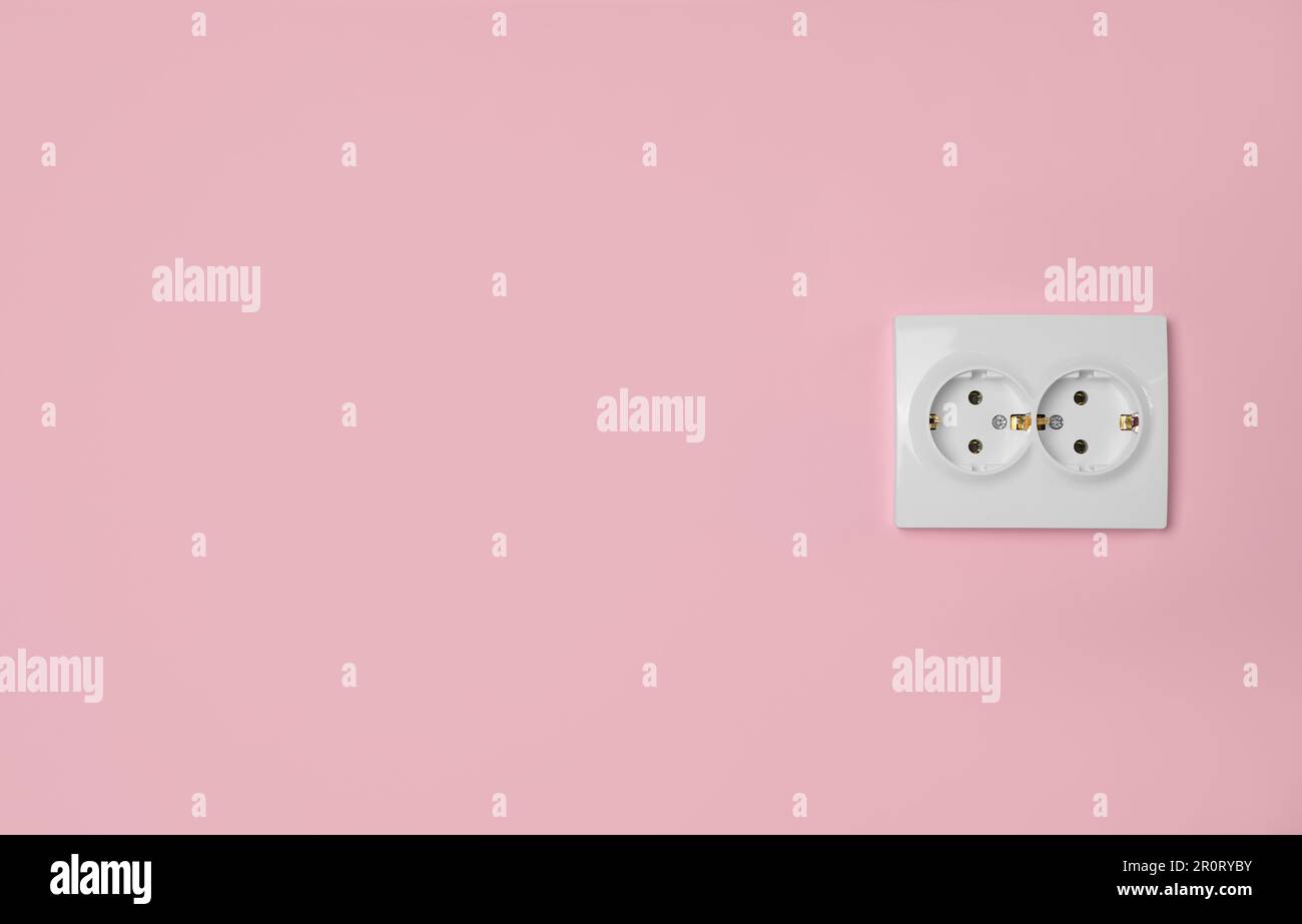 Double power socket hi-res stock photography and images - Alamy