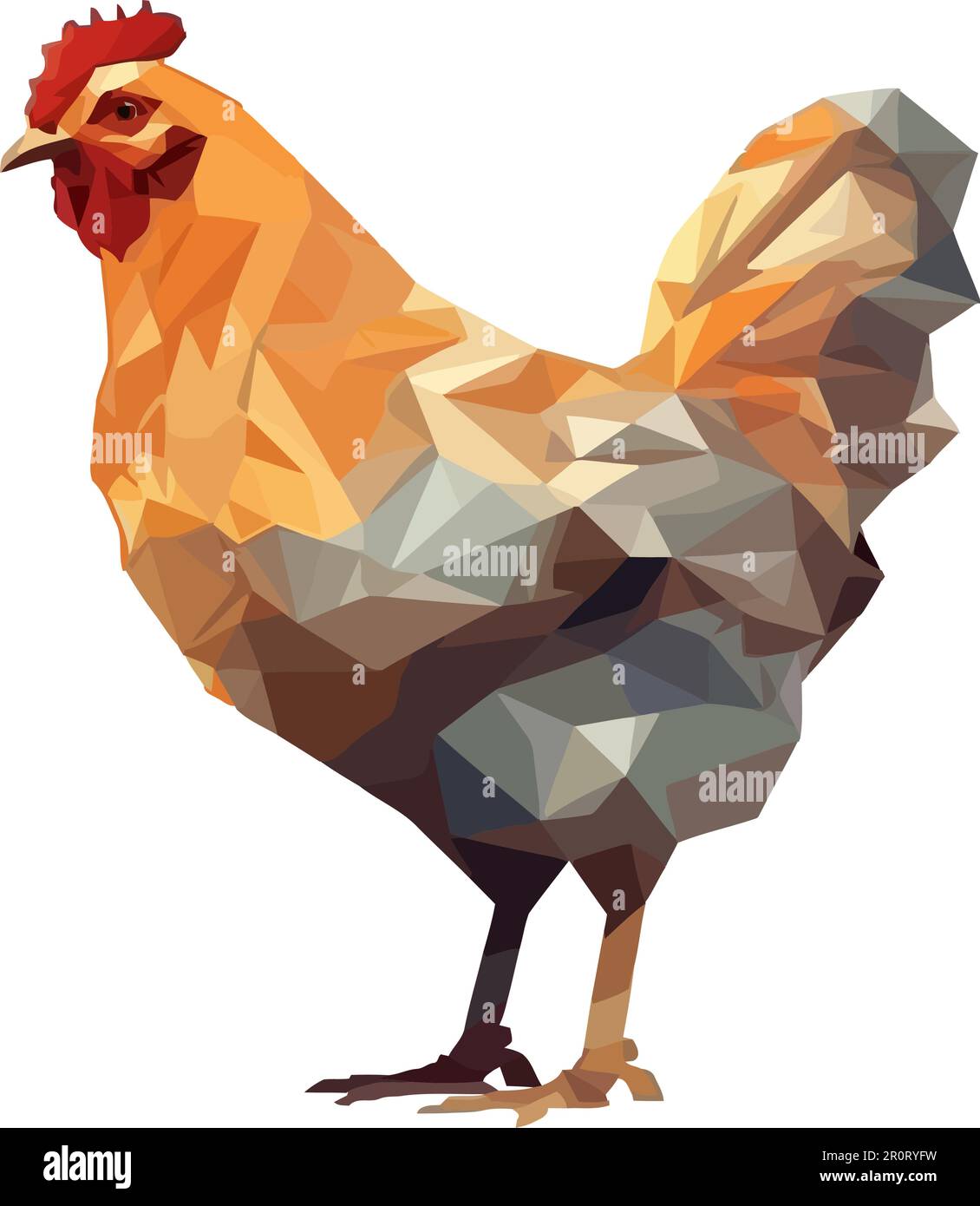Geometric rooster design Stock Vector Image & Art - Alamy