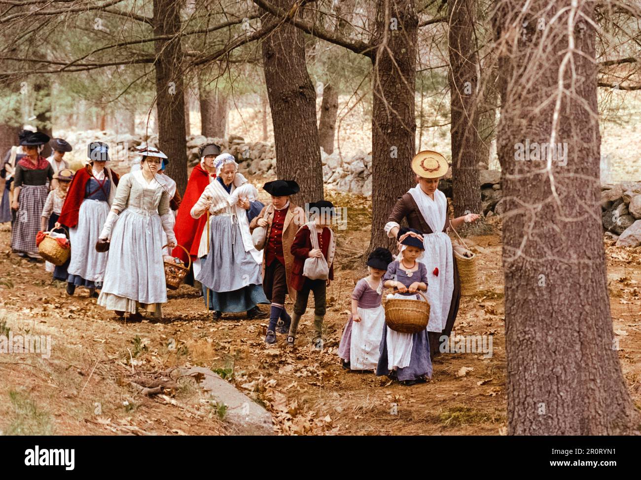 Lexington, Massachusetts USA - April 2023 - Women and children in ...