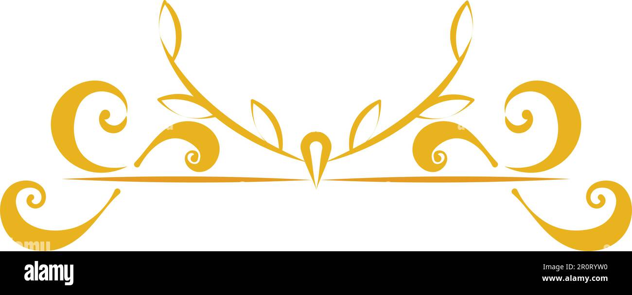 Isolated golden border arabesque frame Vector Stock Vector Image & Art ...