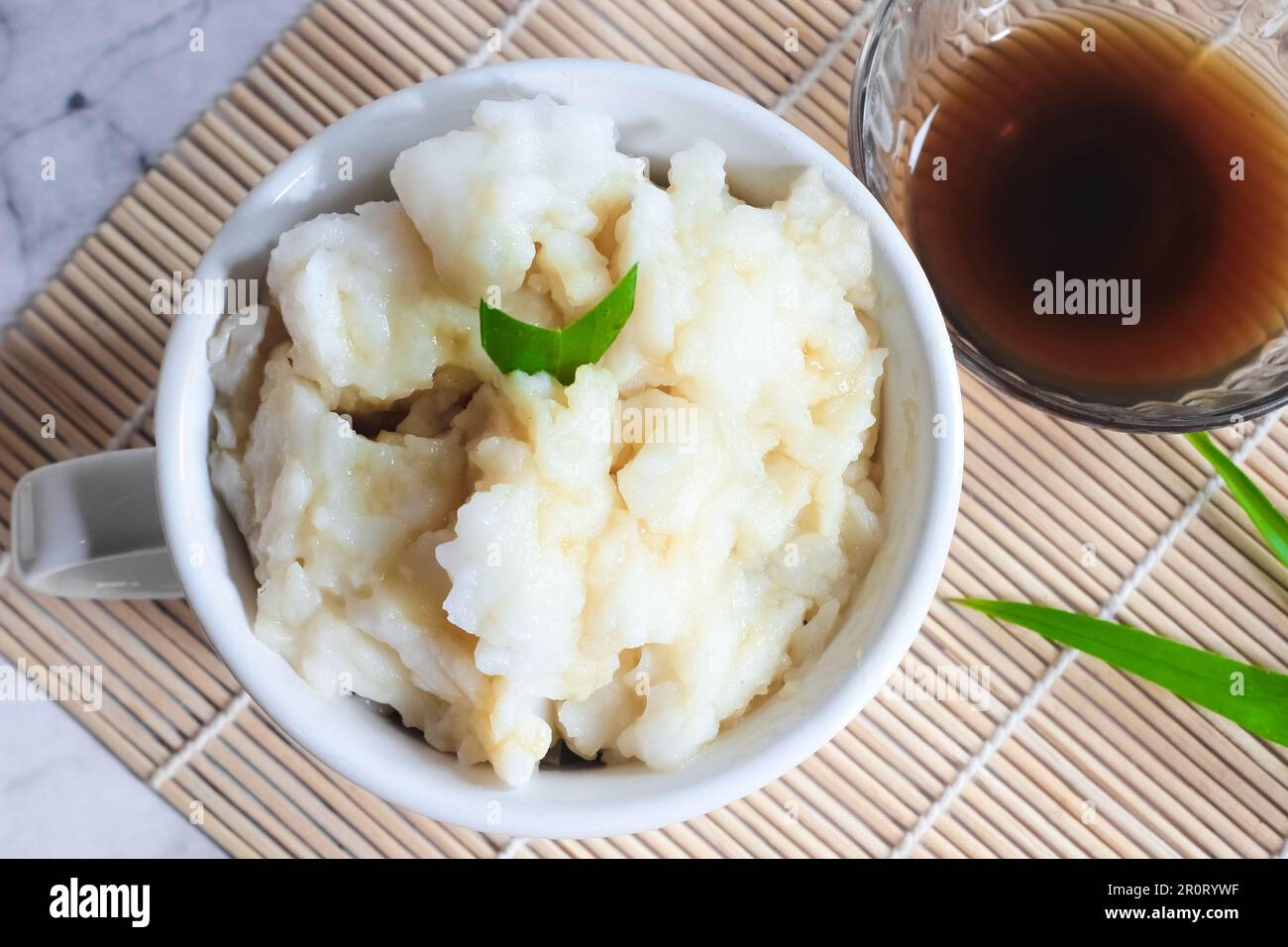 Bubur sumsum. Dessert porridge originating from Java made from rice ...