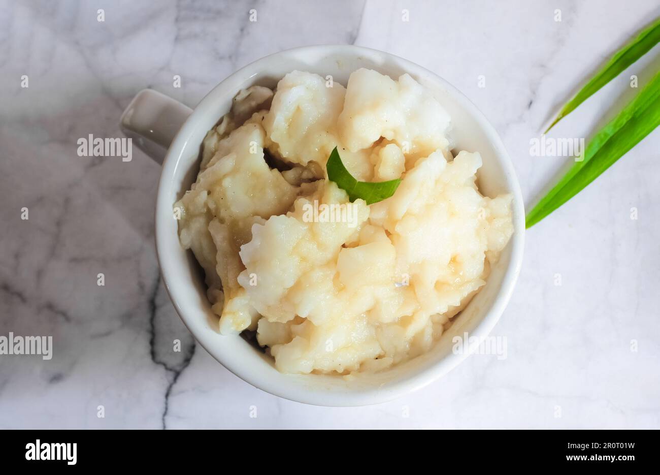 Bubur sumsum. Dessert porridge originating from Java made from rice ...