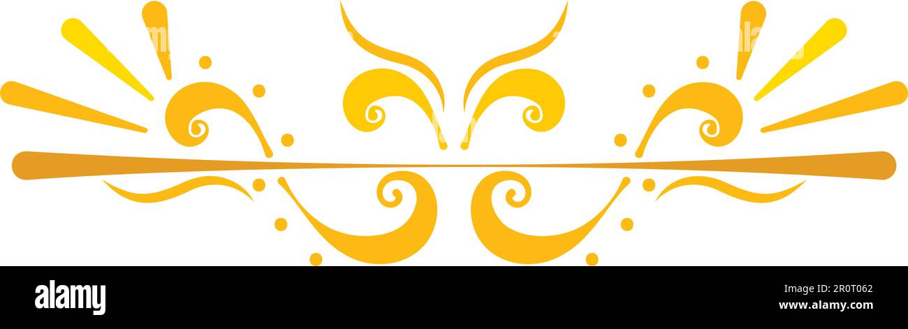 Isolated golden border arabesque frame Vector Stock Vector Image & Art ...