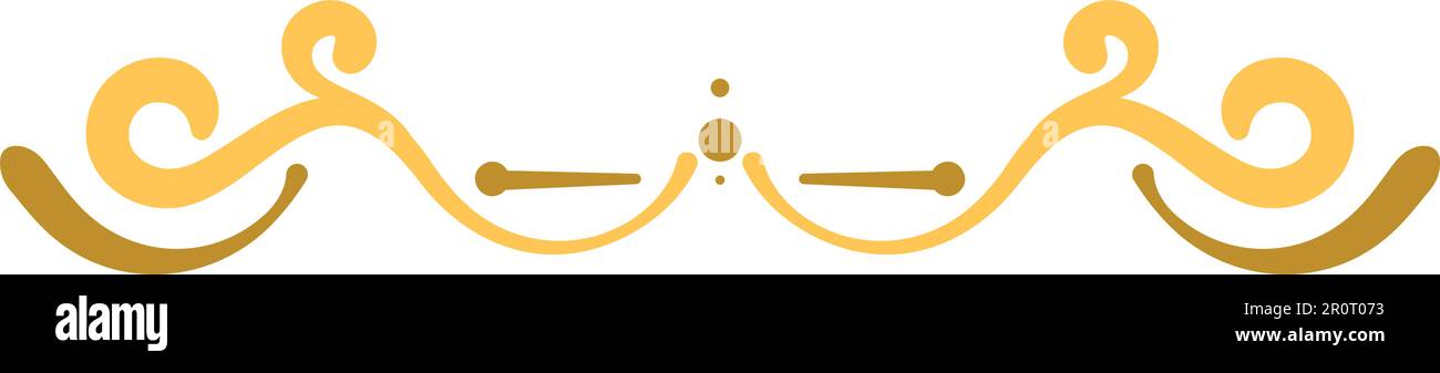 Isolated golden border arabesque frame Vector Stock Vector Image & Art ...