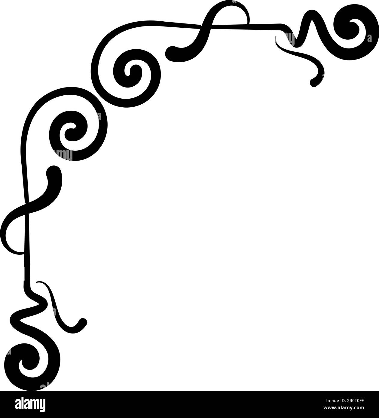 Isolated black border arabesque frame Vector Stock Vector Image & Art ...