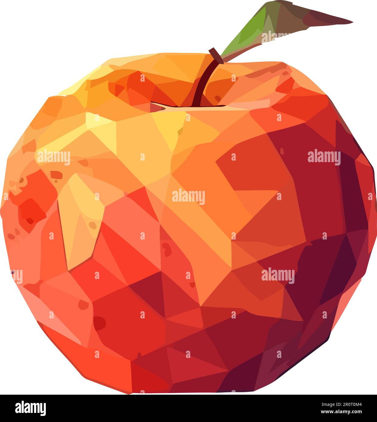Geometric shapes of ripe apple abstracted Stock Vector Image & Art - Alamy