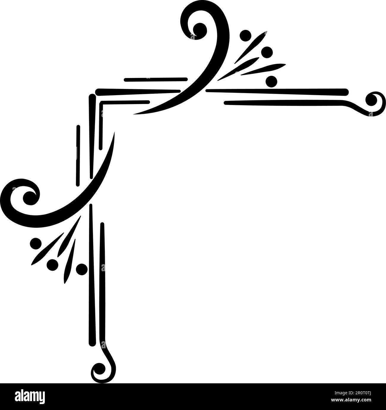 Isolated black border arabesque frame Vector Stock Vector Image & Art ...