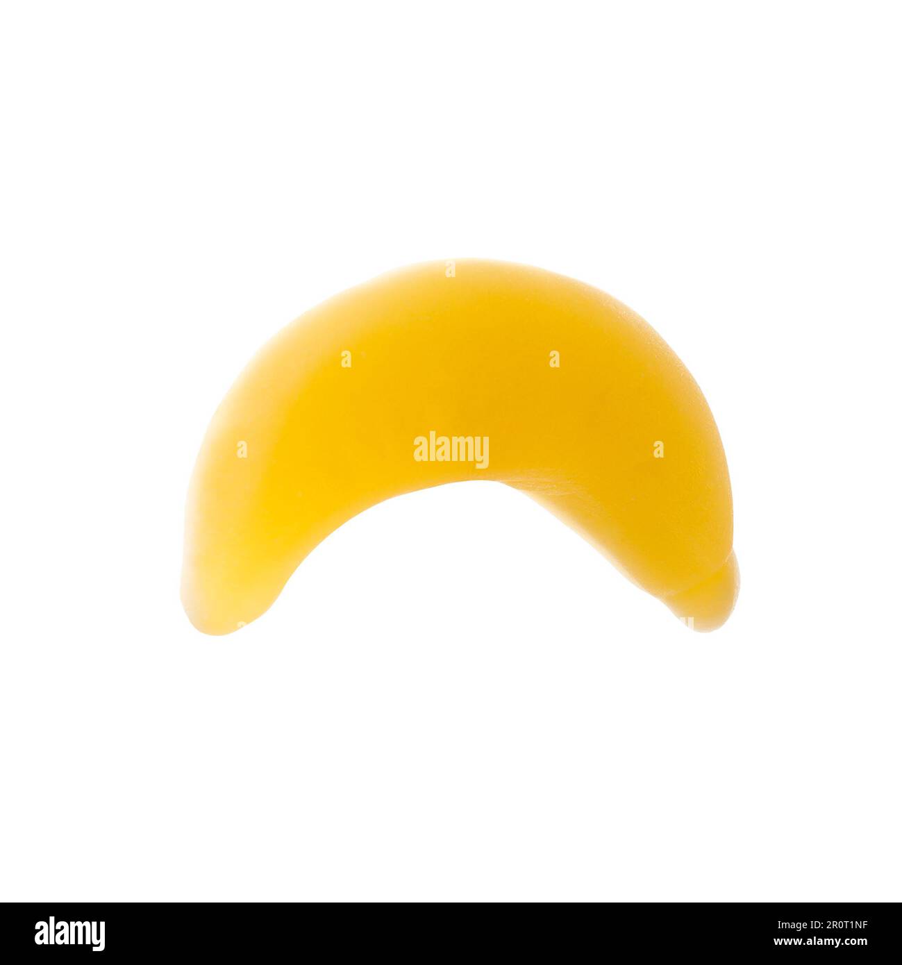 Sweet yellow jelly candy on white background Stock Photo - Alamy