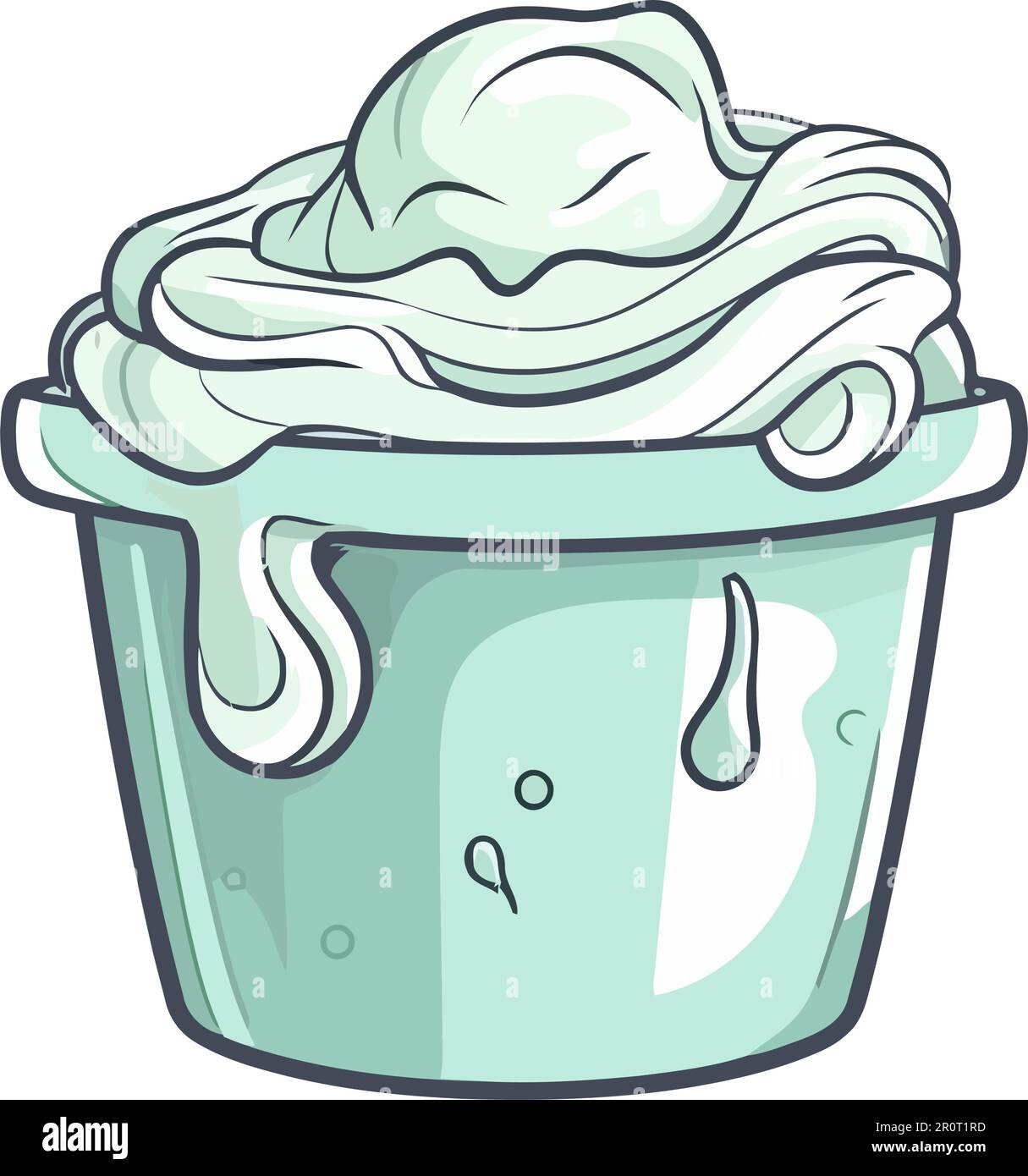 container with melted cream Stock Vector Image & Art - Alamy