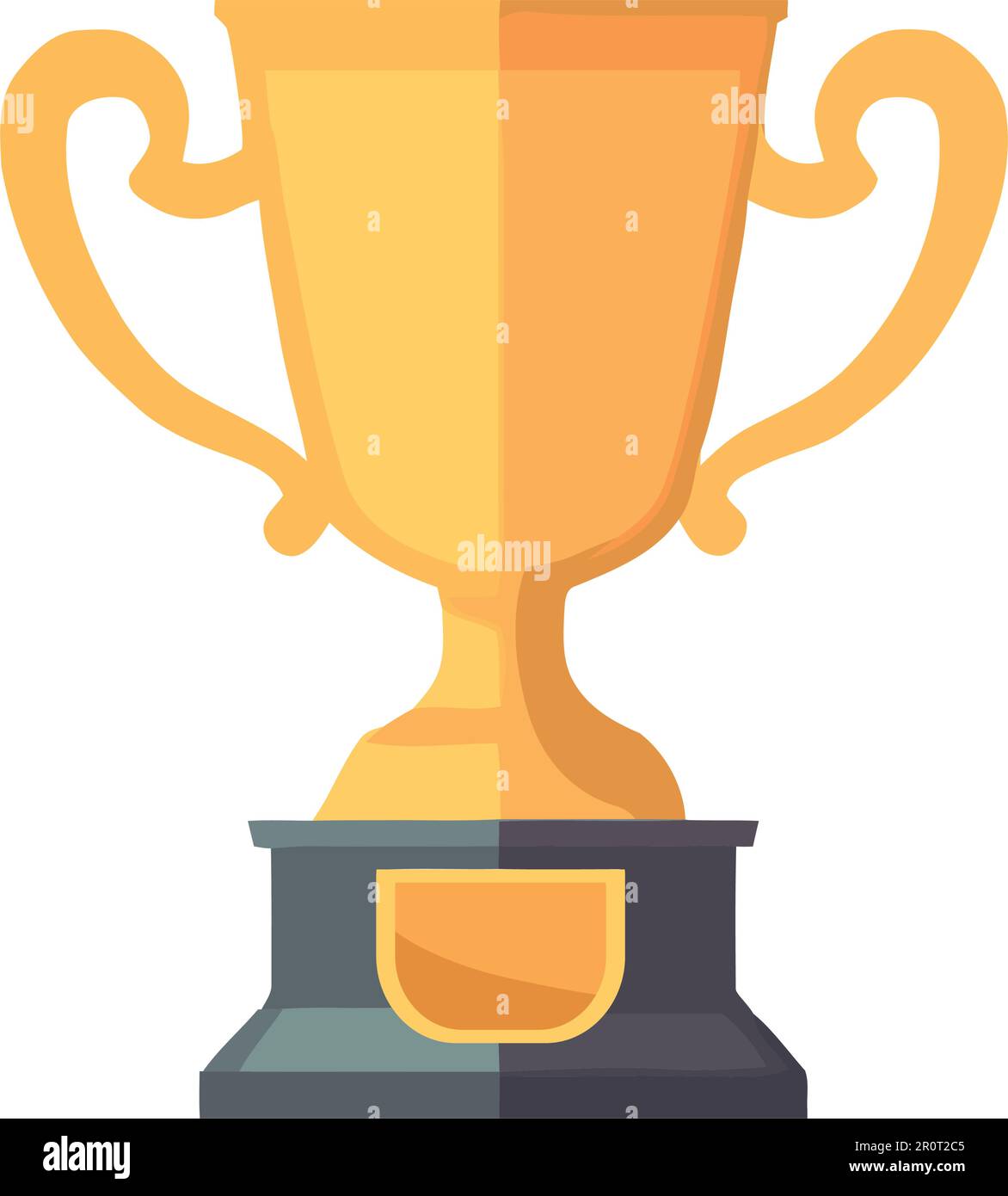 First place achievement shiny gold trophy symbol Stock Vector Image ...