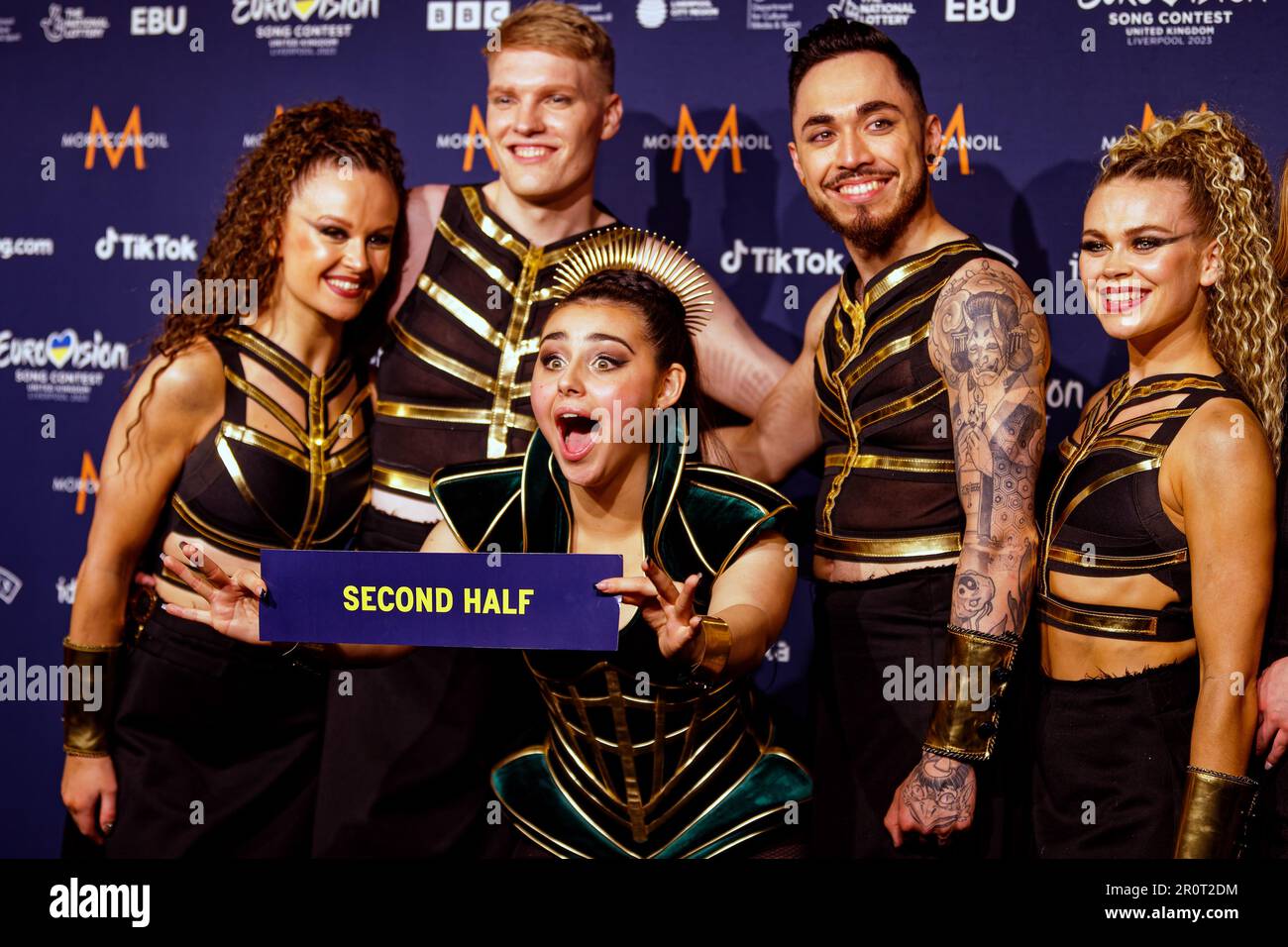 May 9, 2023: Norway's Alessandra celebrates getting to Eurovision Song ...