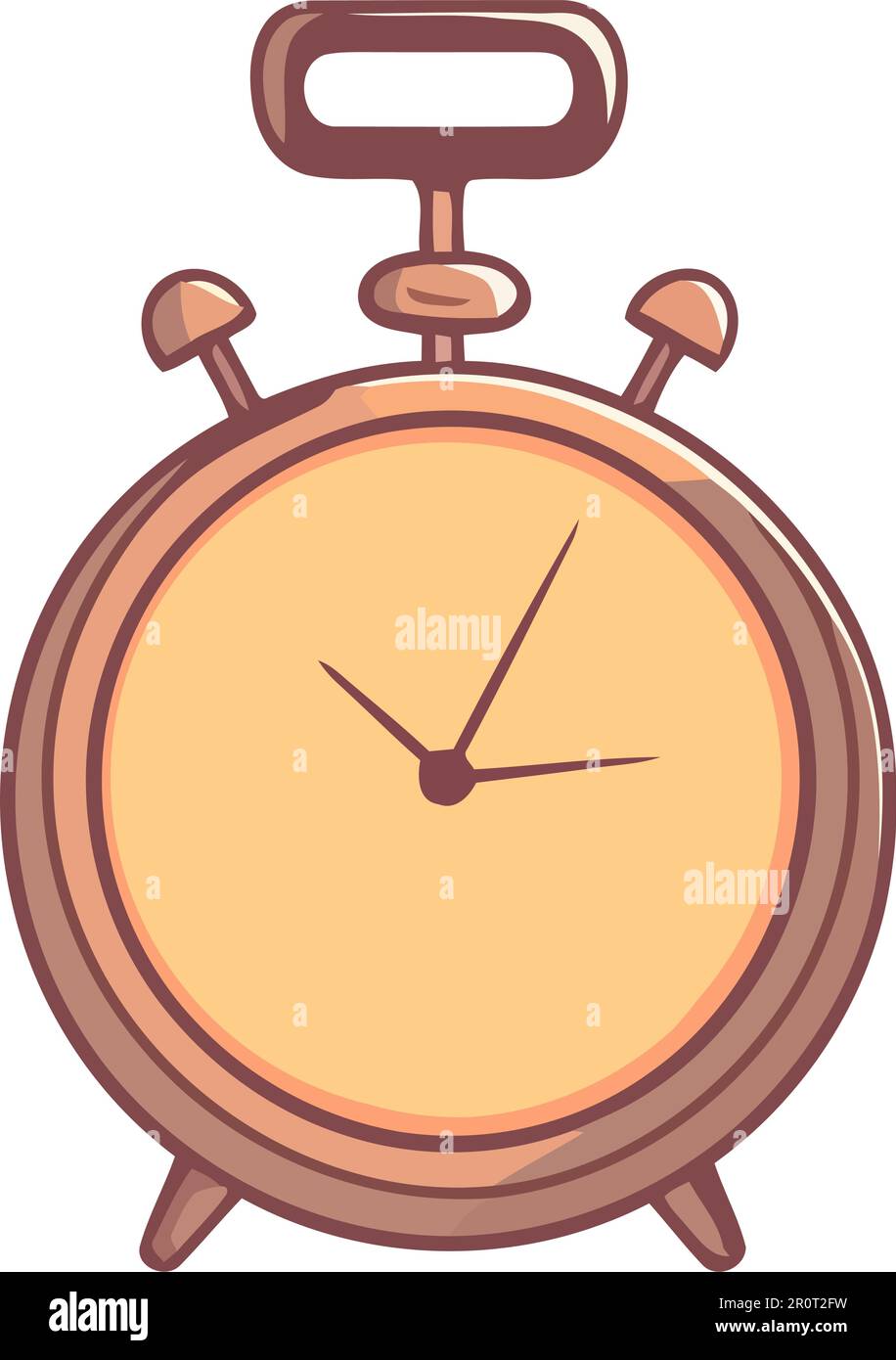 Clock face symbolizes deadline, time is ticking Stock Vector Image ...