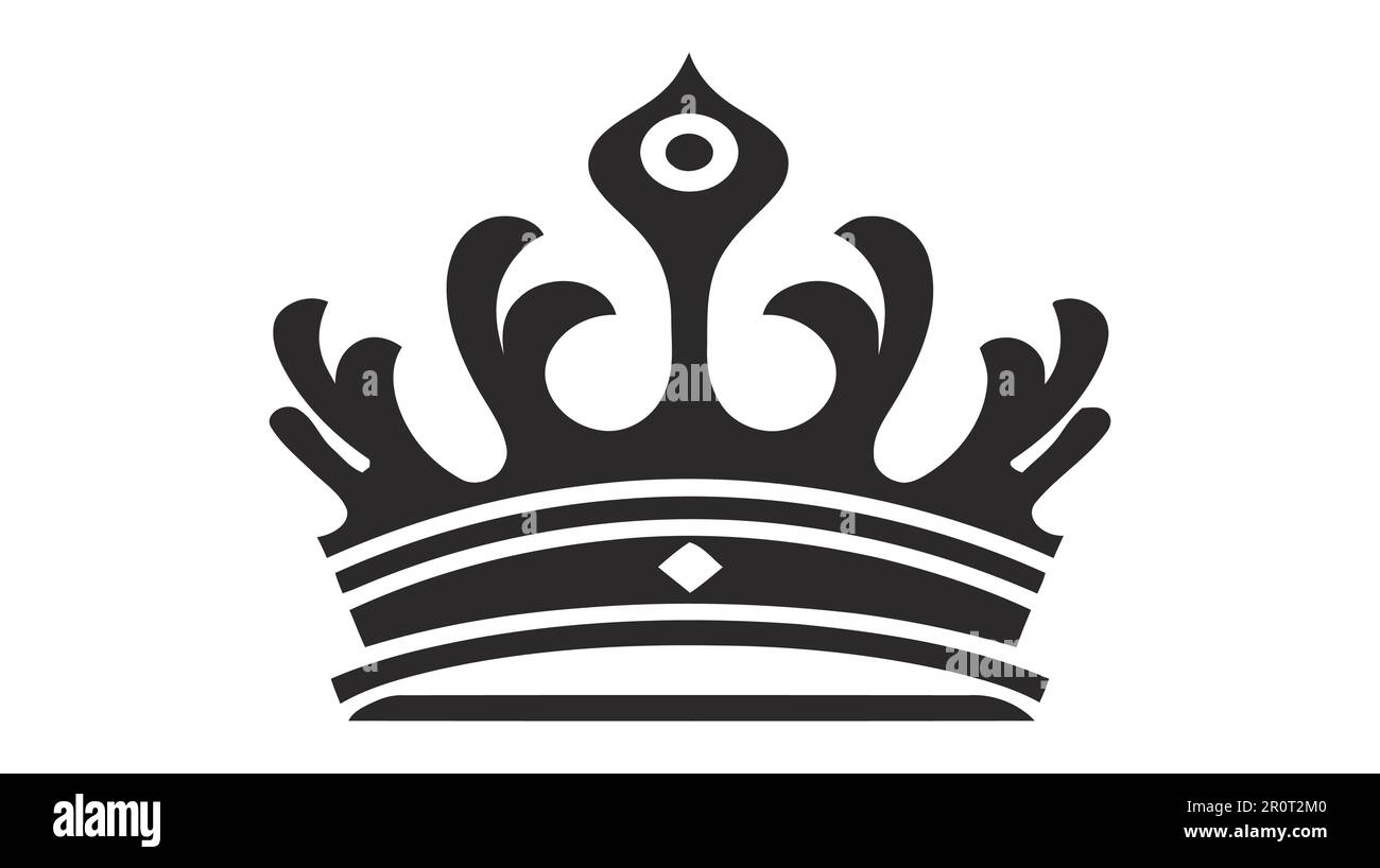 Trendy crown logo hi-res stock photography and images - Alamy