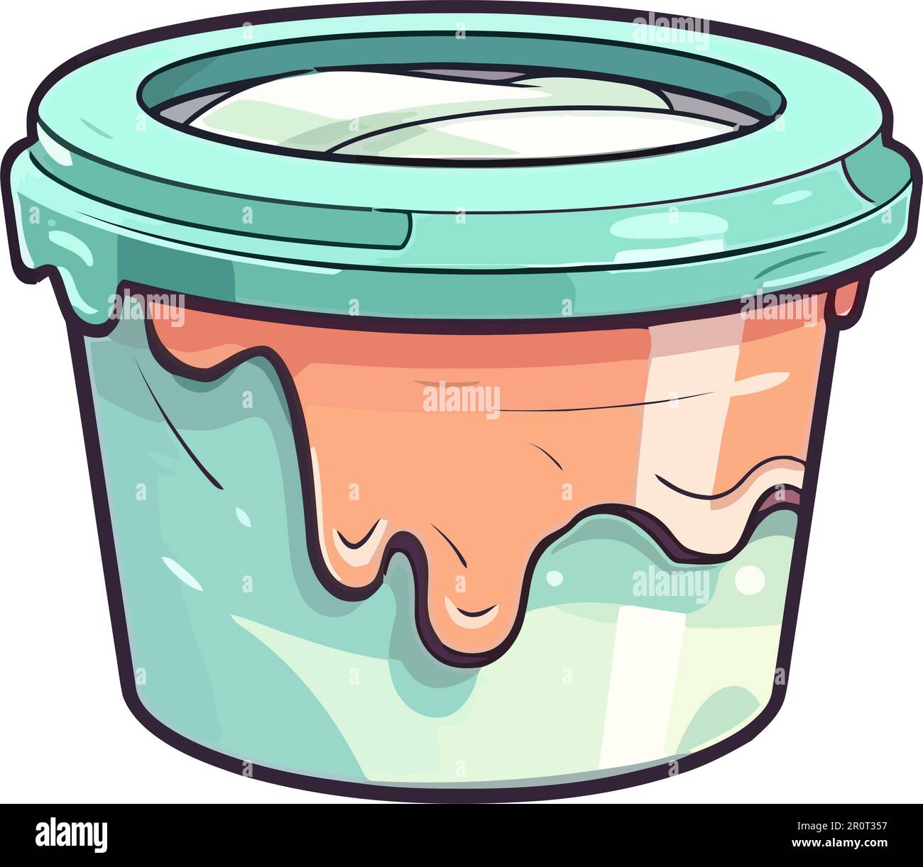 Paint can spilling liquid on background Stock Vector Image & Art - Alamy