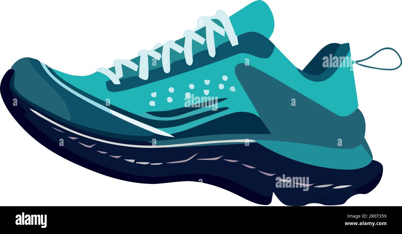Blue sports shoe design Stock Vector Image & Art - Alamy