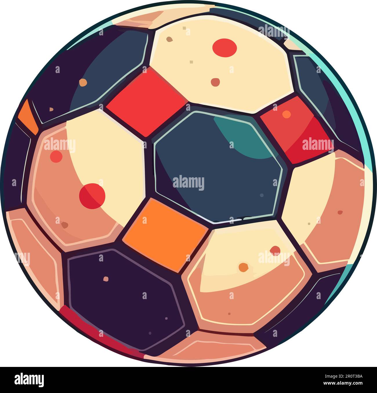 Soccer ball symbolizes fun competition and success Stock Vector Image ...