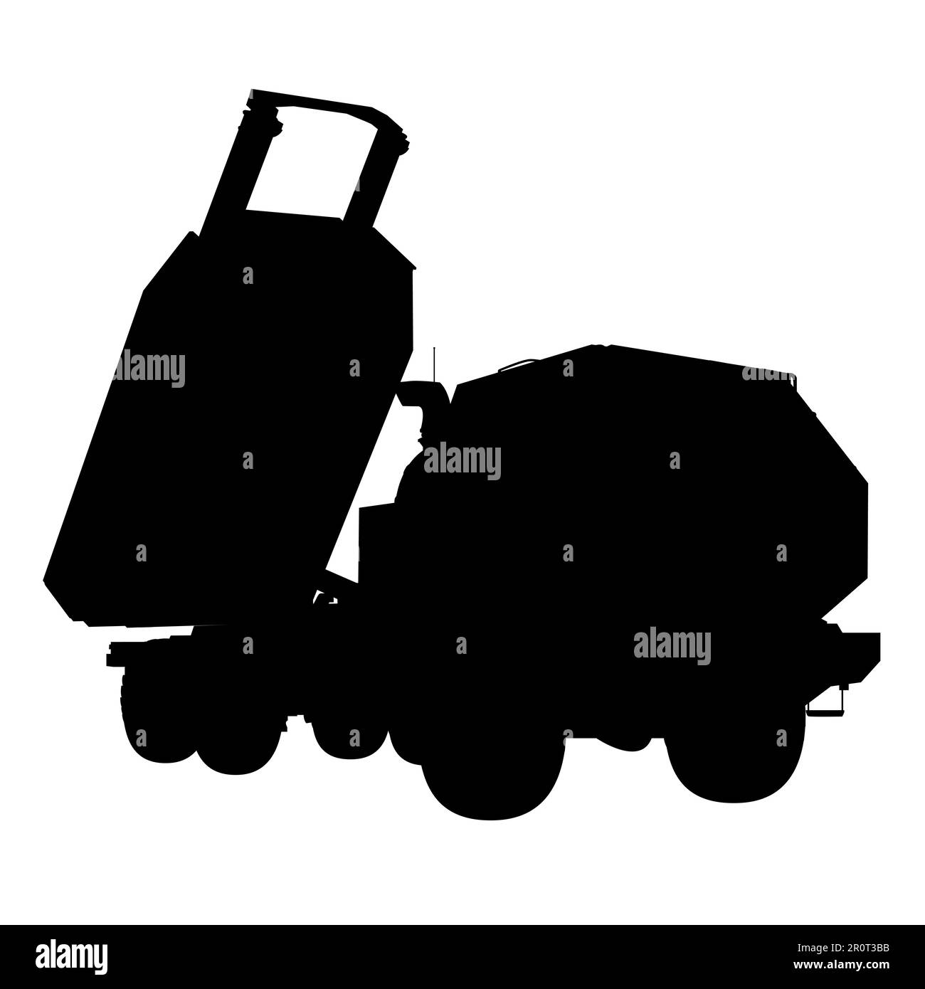 HIMARS silhouette. High Mobility Artillery Rocket System. Tactical ...